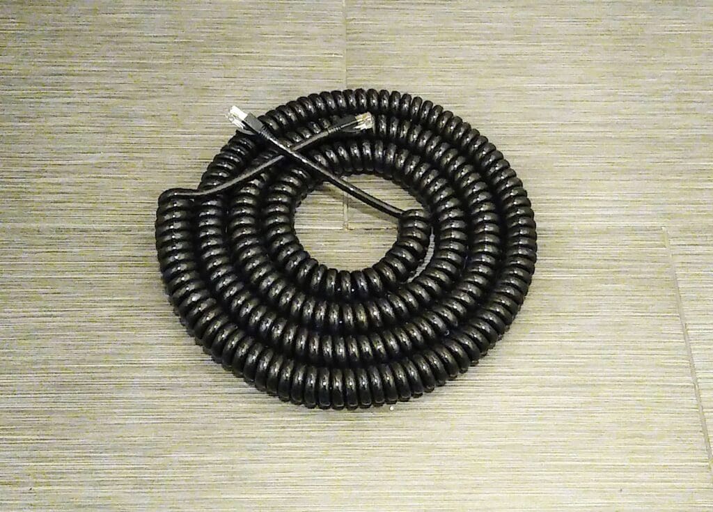 6.5 Ft. Length - NCC4PR24A SCI-FLEX COILED CAT5e 4 ETHERNET 24GA PAIRS ...